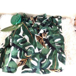 FARM Rio | Bags | Farm Rio Tropical Leaf Foldable Tote | Poshmark